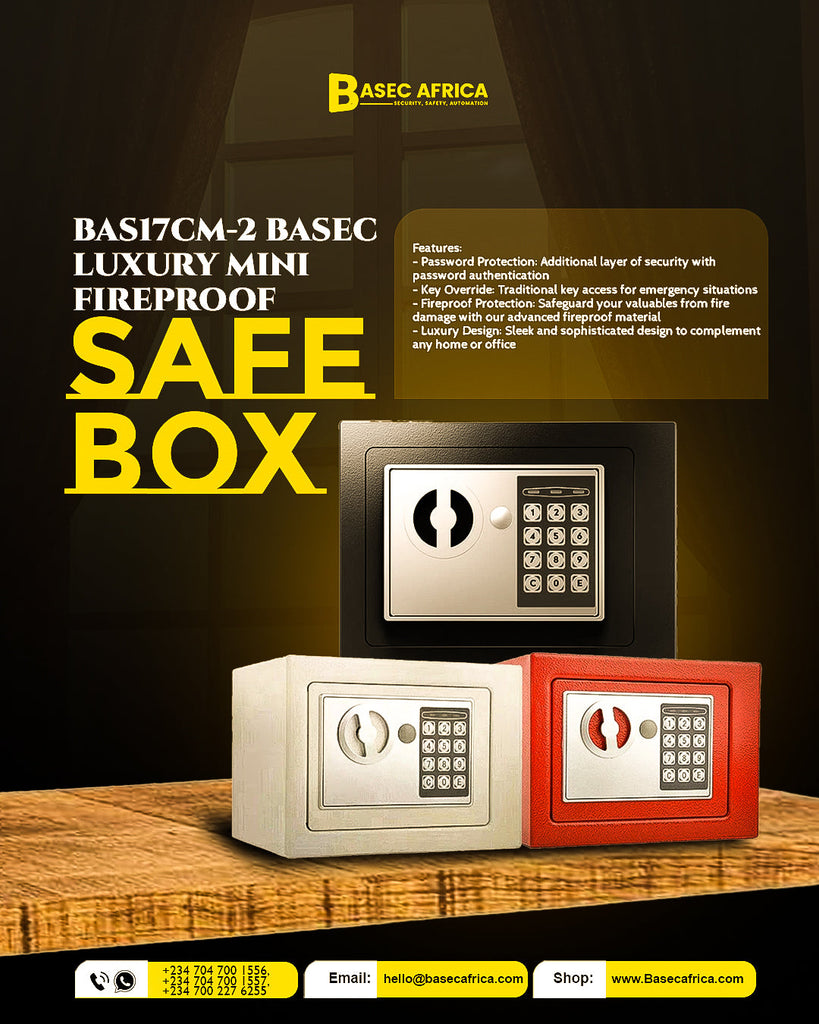 Why the BAS17CM-2 BASEC Luxury Mini Fireproof Safe Box Is So Useful – Basec Africa