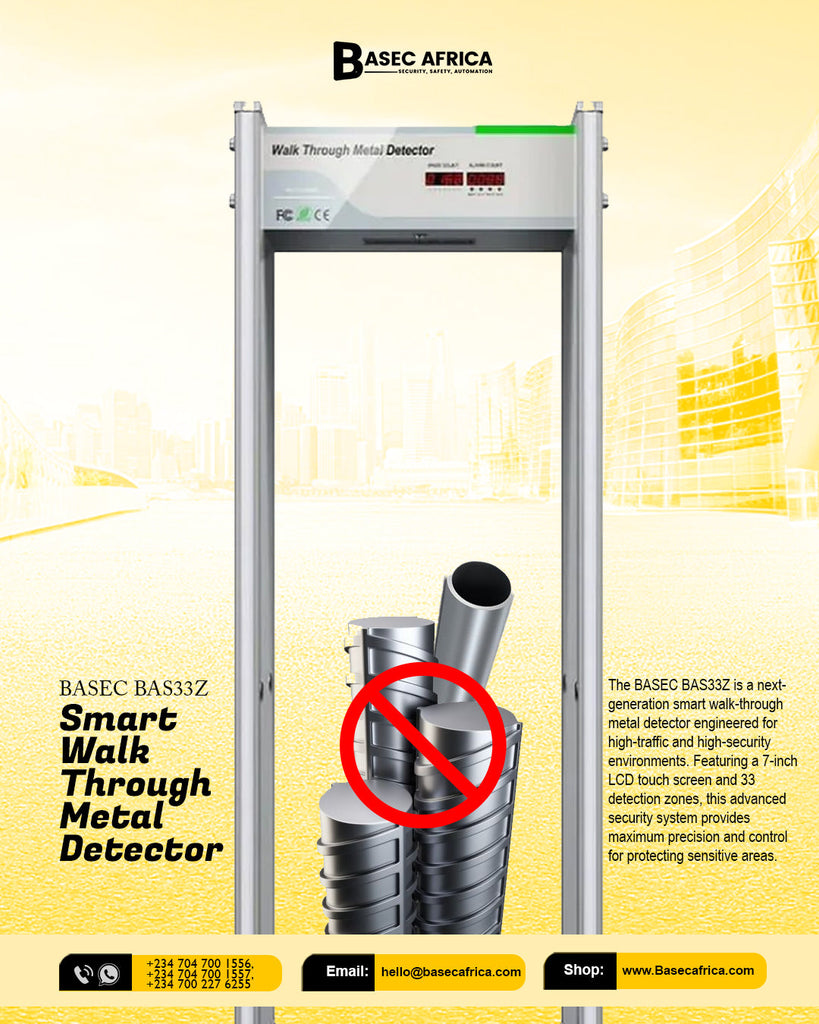 🛡️ BASEC BAS33Z Smart Walk-Through Metal Detector: Redefining High-Sec ...