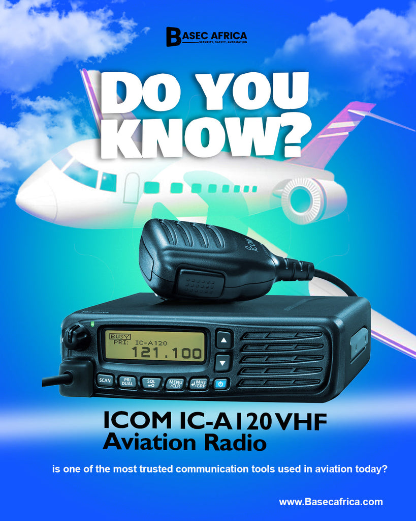 Do you know that the ICOM IC-A120 VHF Aviation Radio – Basec Africa